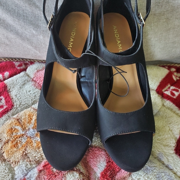 Andiamo | Shoes | Andiamo Black Heels | Poshmark